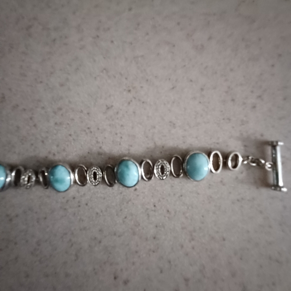 Jewelry | 7 Inch Larimar Bracelet Beautiful | Poshmark